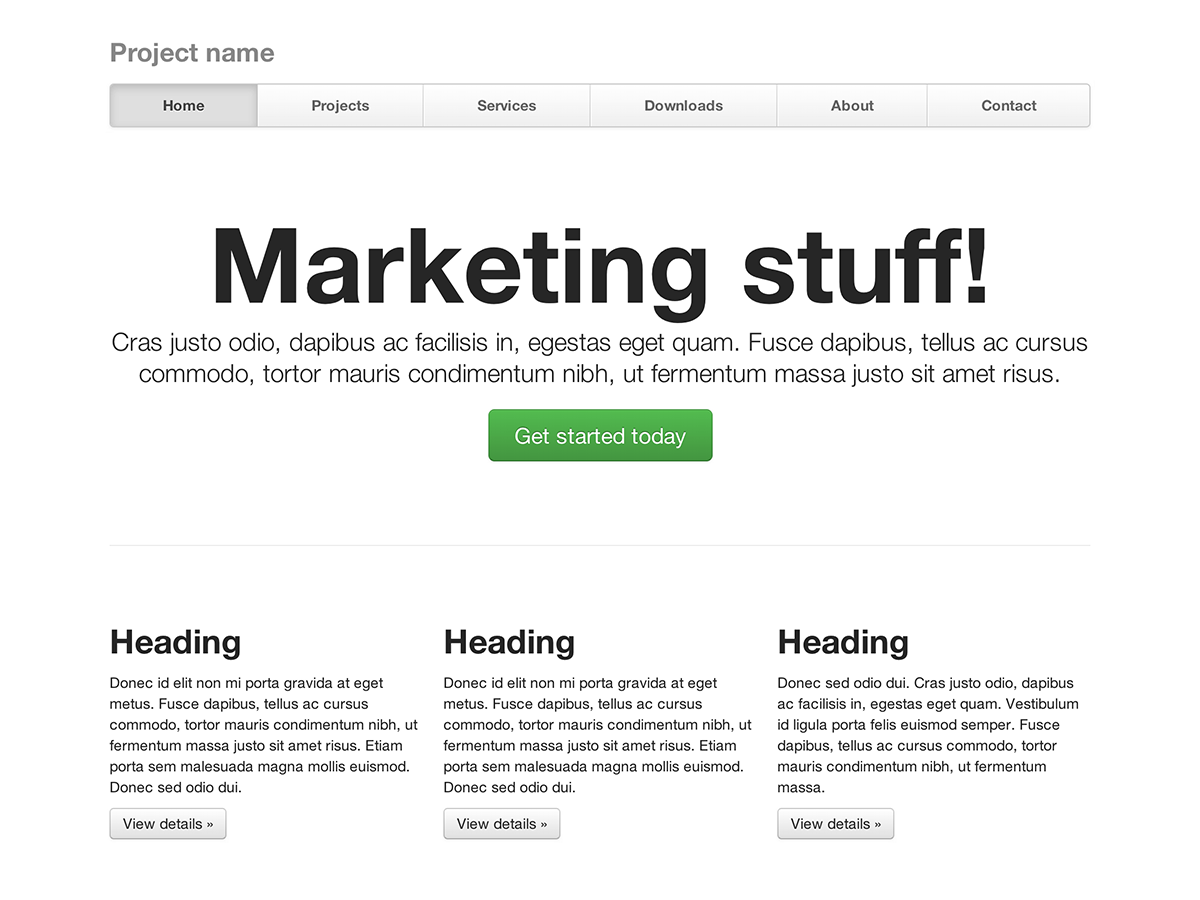 Getting Bootstrap